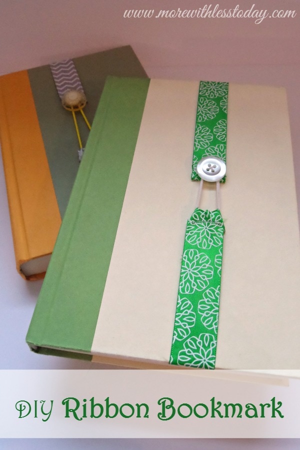 DIY Ribbon Bookmark - More With Less Today DIY Ribbon Bookmark - More With Less Today