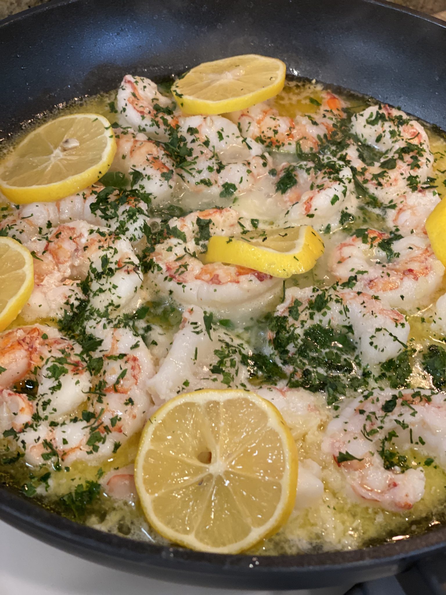Lemon Shrimp Scampi with Pasta Recipe - More With Less Today