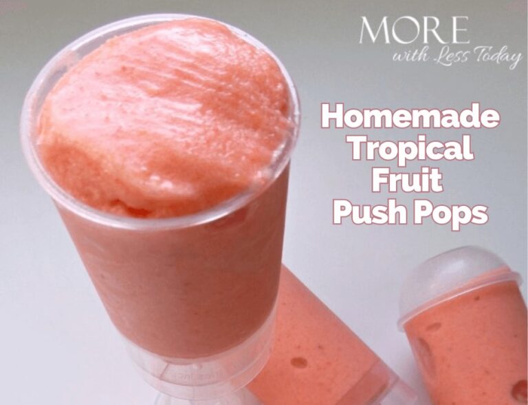 Homemade Tropical Fruit Push Pops - More With Less Today