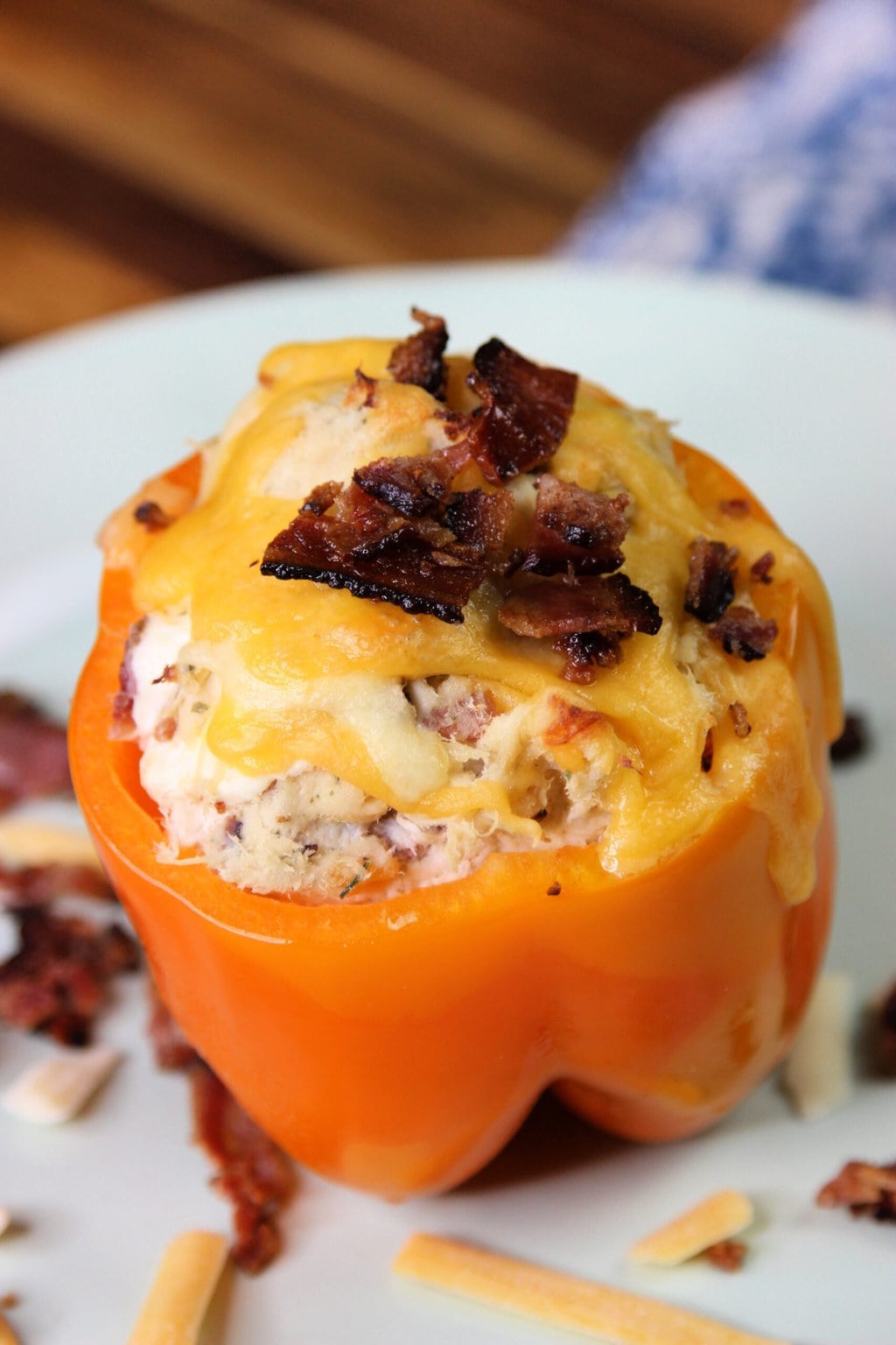 Chicken Bacon Ranch Stuffed Peppers - More With Less Today