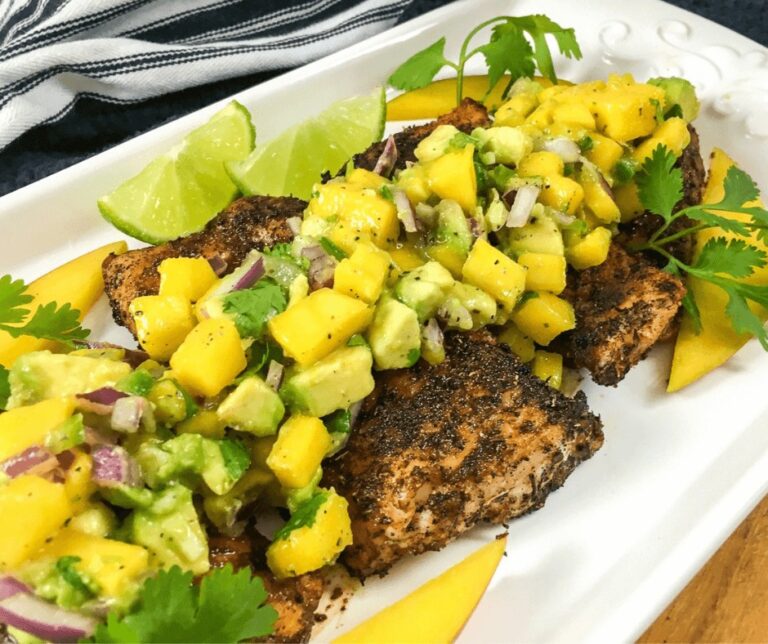 Easy Cajun Snapper with Mango Avocado Salsa Recipe