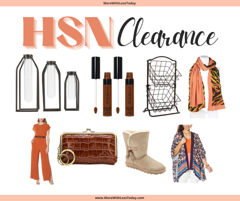 HSN Clearance - Find Deep Discounts Here! [2022] - More With Less Today