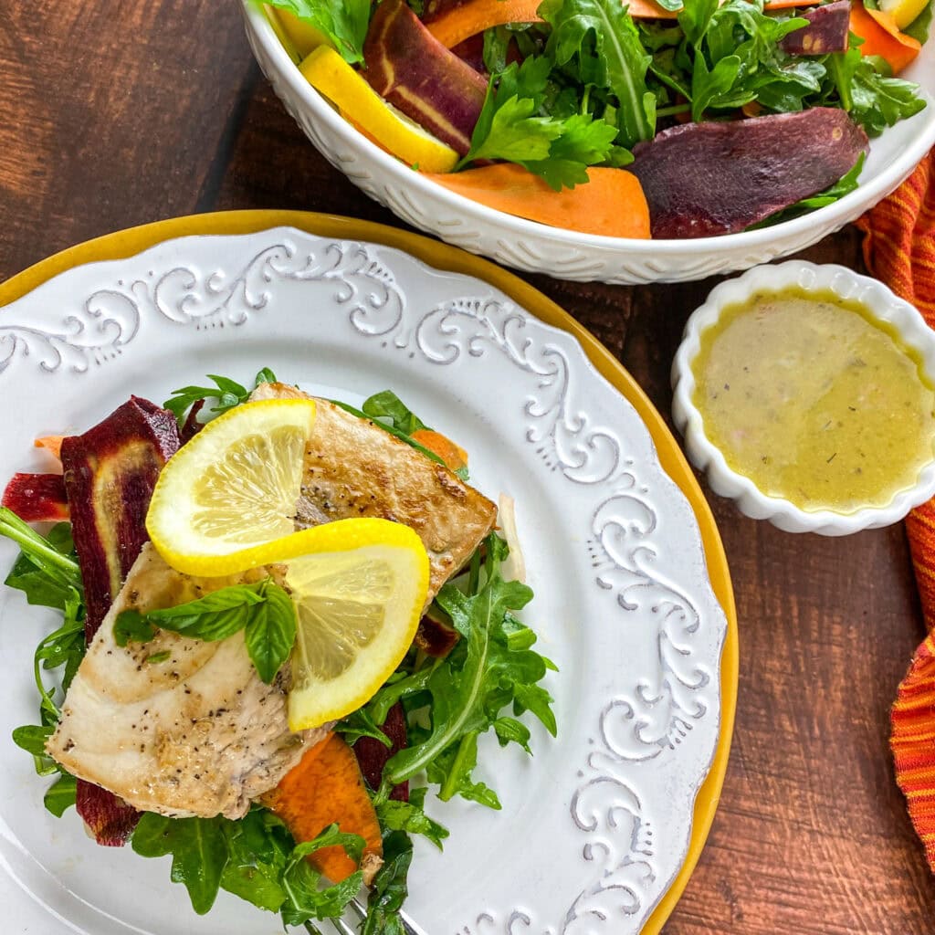 Easy and Delicious Seared Swordfish Salad Recipe