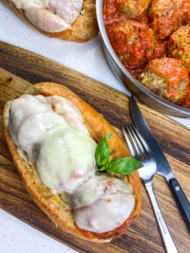 Easy Cheese-Stuffed Meatball Subs Recipe