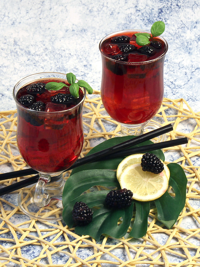 Sweet Blackberry Iced Tea Recipe - More With Less Today