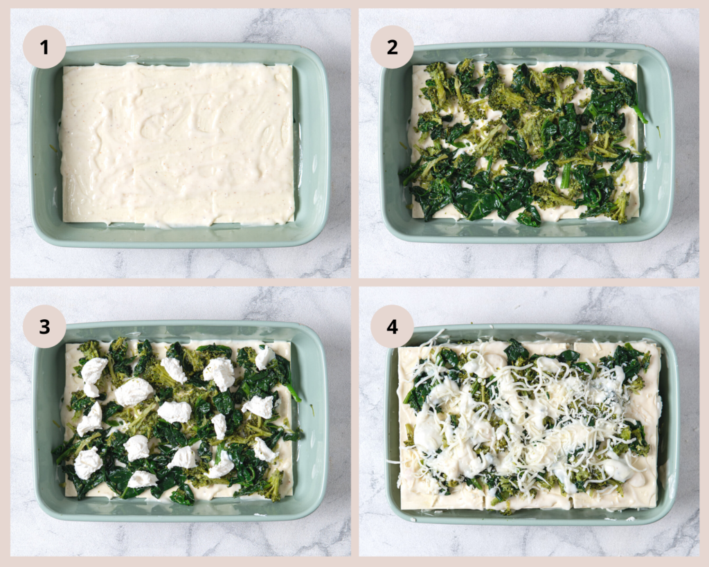 Easy Spinach and Broccoli Lasagna Recipe (Meatless)