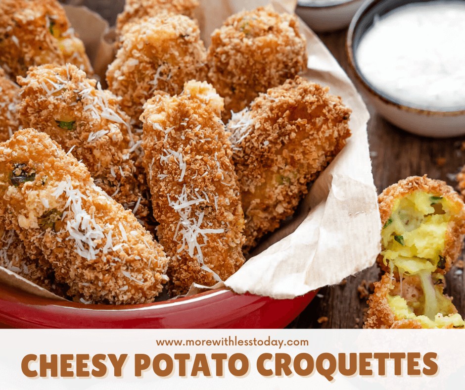 Cheesy Potato Croquettes Recipe