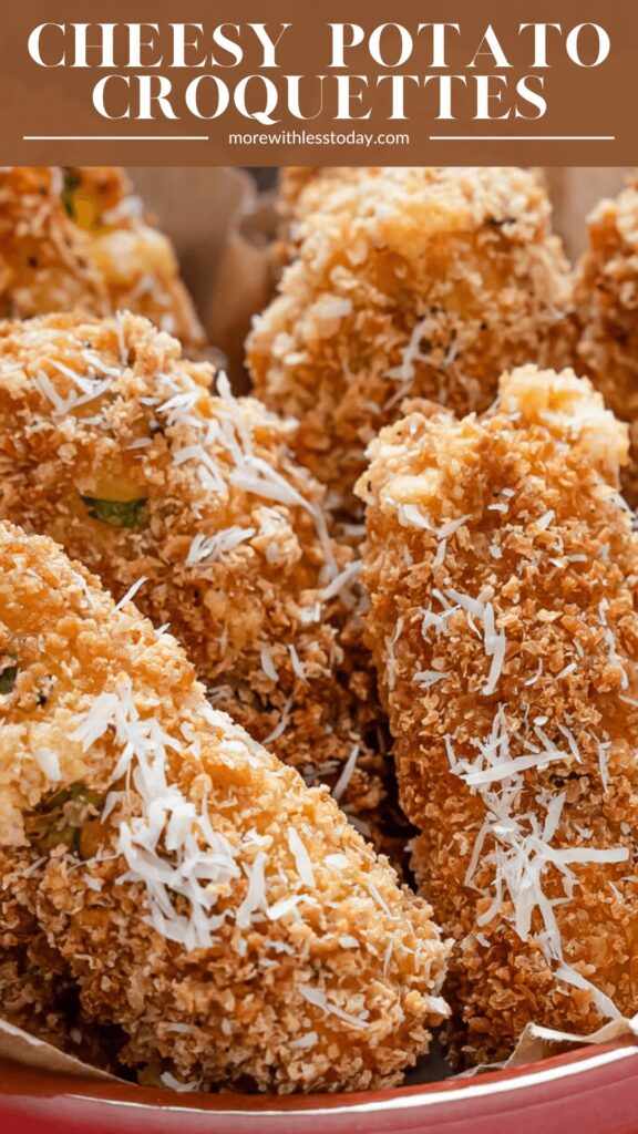 Cheesy Potato Croquettes Recipe - More With Less Today