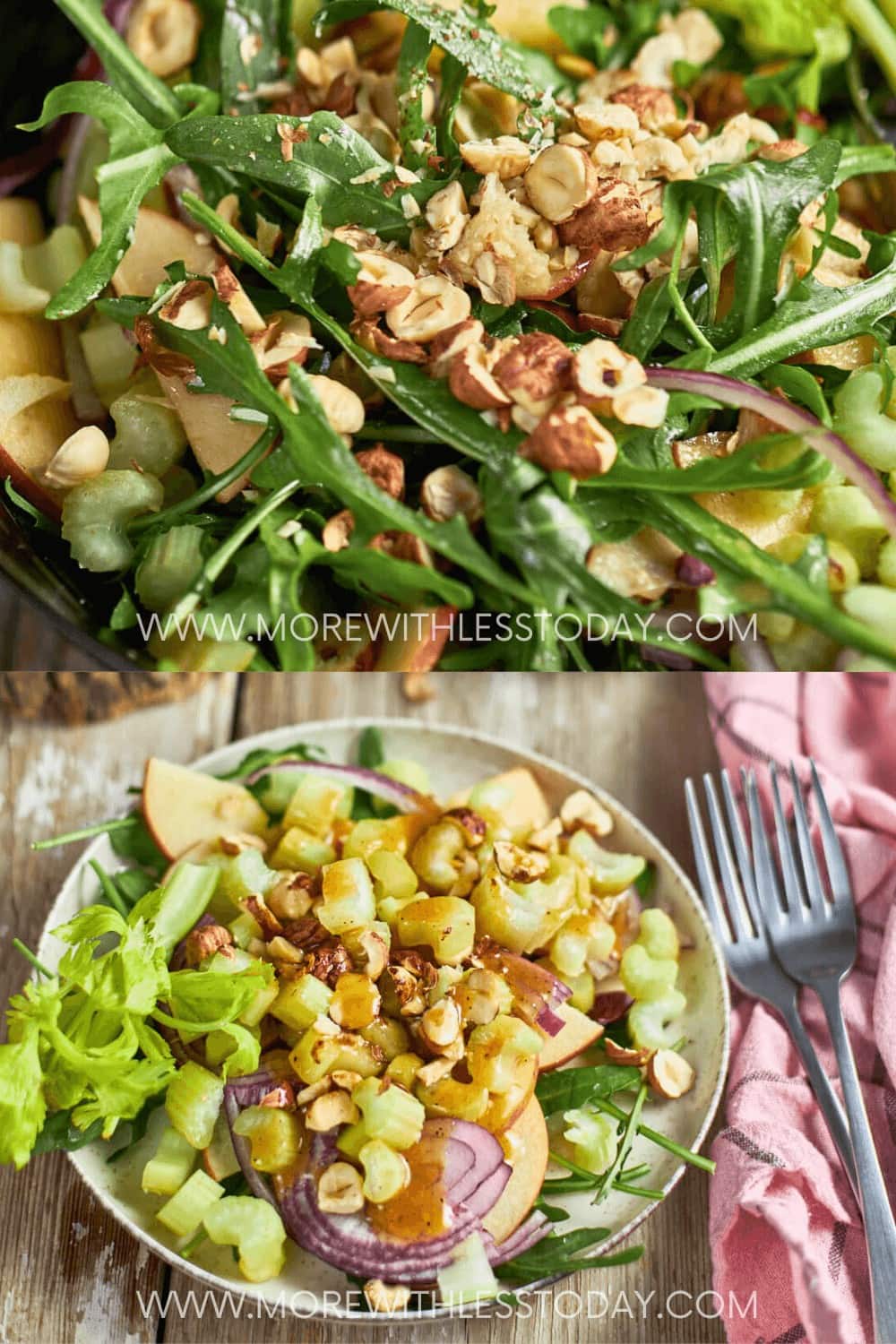 Apple and Celery Salad with Toasted Hazelnuts Recipe