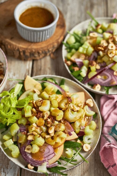 Apple and Celery Salad with Toasted Hazelnuts Recipe