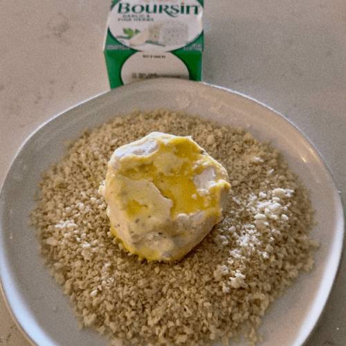 Crispy Baked Boursin with a Hot Honey Kick