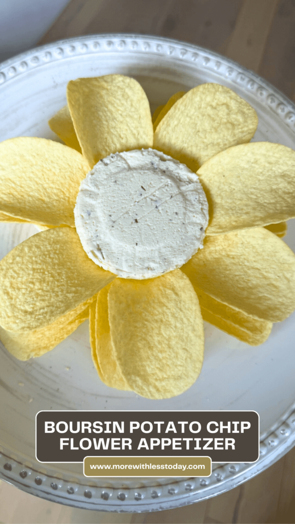 Boursin Potato Chip Flower Appetizer - So Easy and Irresistible!