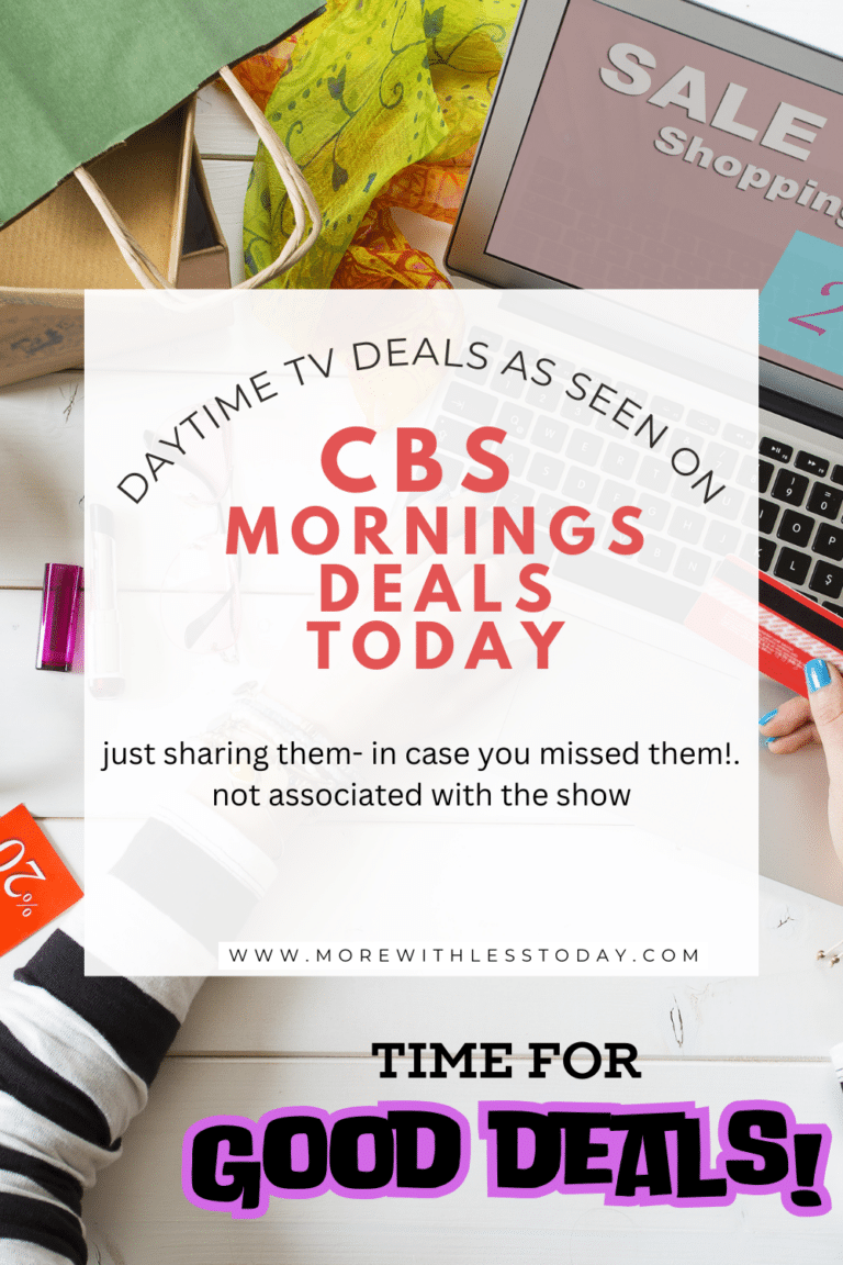 CBS Deals: Morning Deals Featured on CBS Today