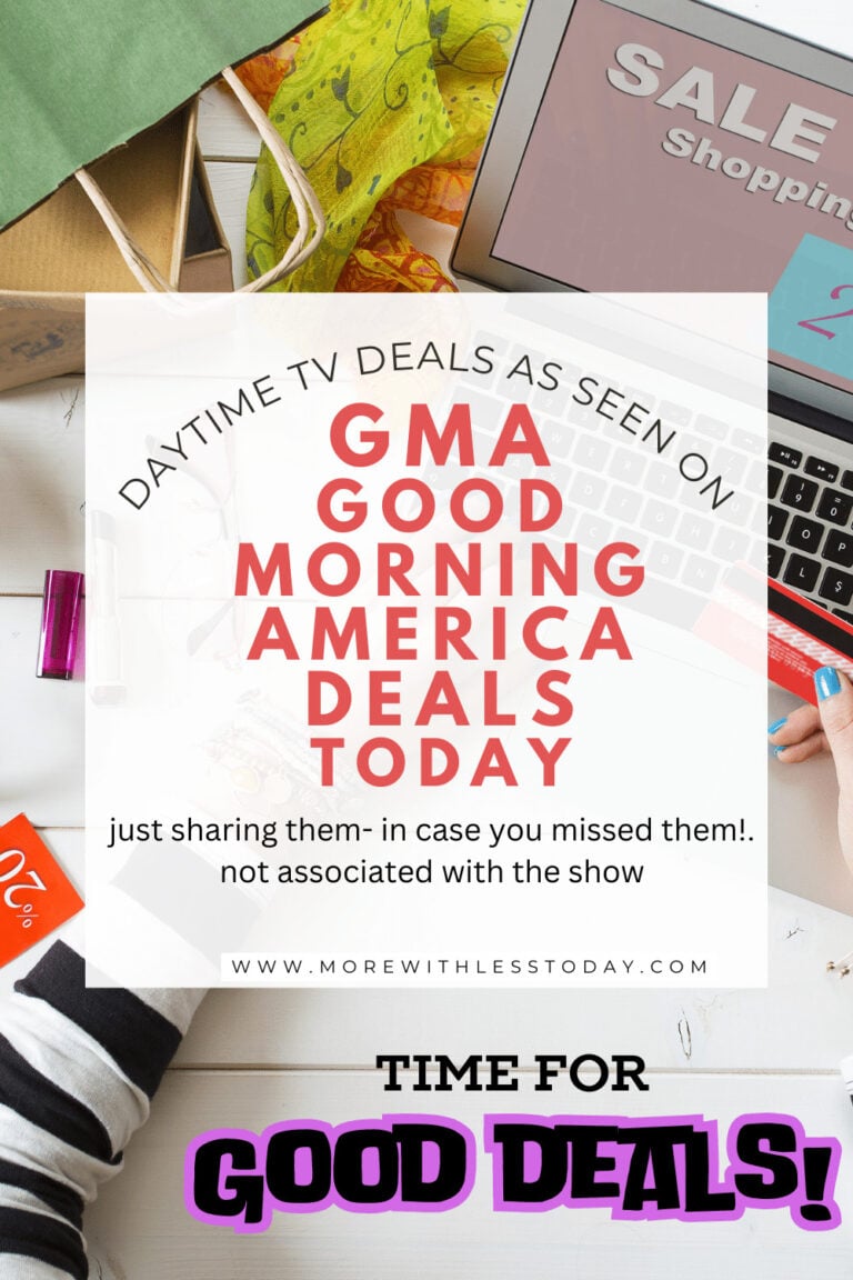 GMA Deals and Steals Archives - More With Less Today