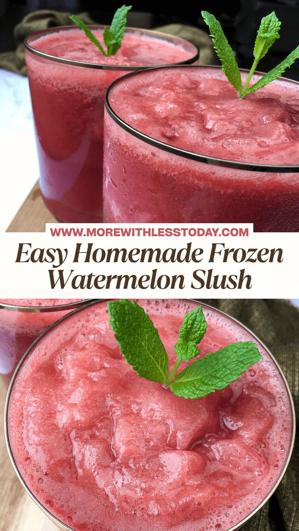 Easy Homemade Frozen Watermelon Slush - Cool Summer Drink